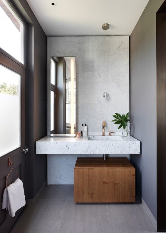 30+ Minimal Bathroom Design Inspiration - The Architects Diary