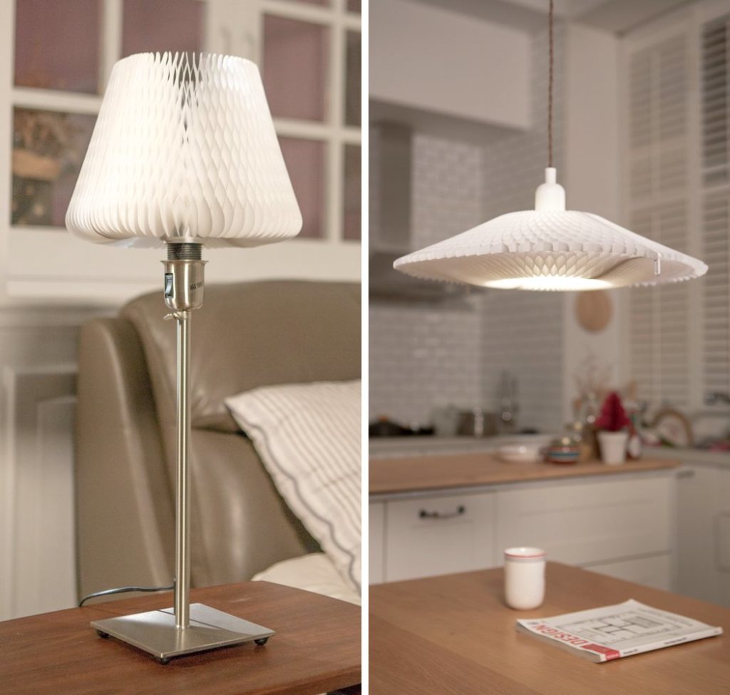 D'LIGHT : Kinetic Lighting -Transformable Lampshade - The Architects Diary