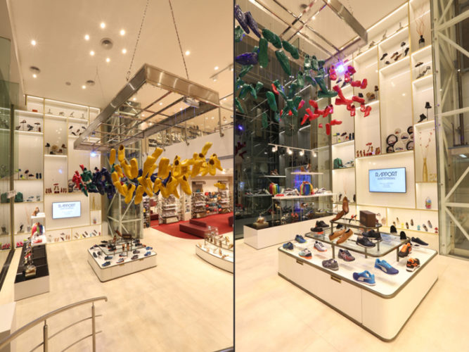 Rapport Shoe store Interiors by FRDC | Vijaywada - The Architects Diary