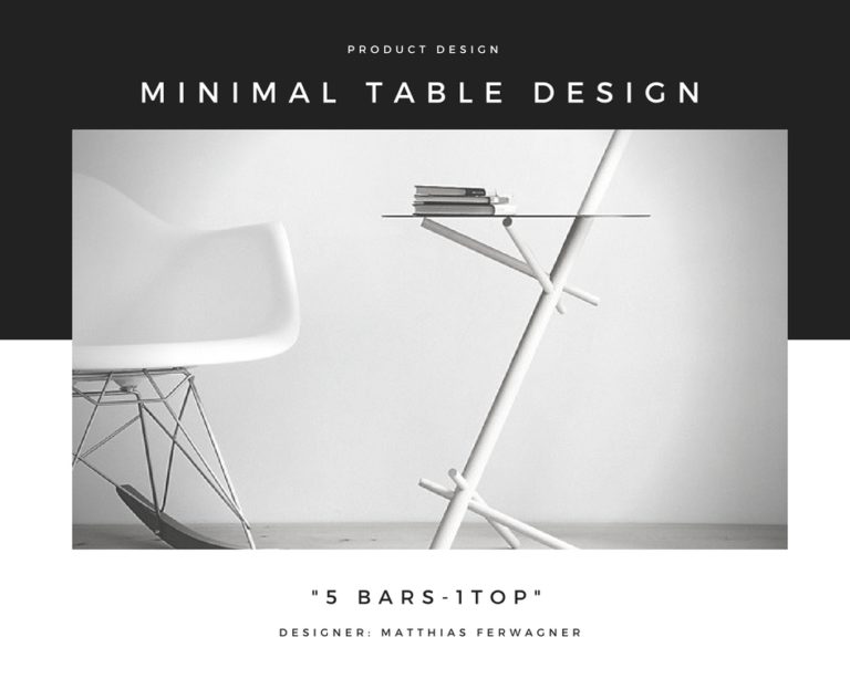 Minimal Table Design - The Architects Diary