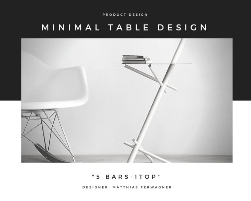 Minimal Table Design - The Architects Diary