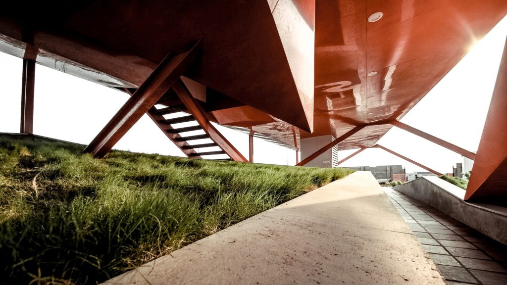 The Striking Red Origami Form Building | FLXBL Design Consultancy - The ...