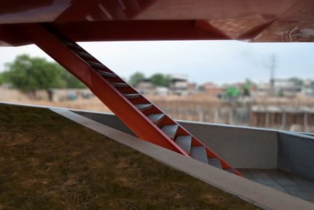 The Striking Red Origami Form Building | FLXBL Design Consultancy - The ...