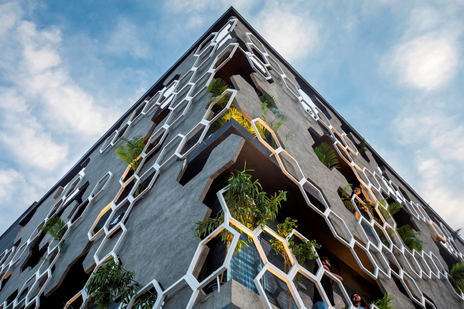 Hexagonal Facade Design 5 Large The Architects Diary