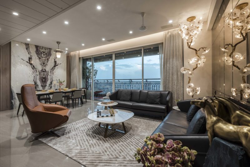 Play Of Material And Textures Leads To A Modern And Luxurious Residence ...