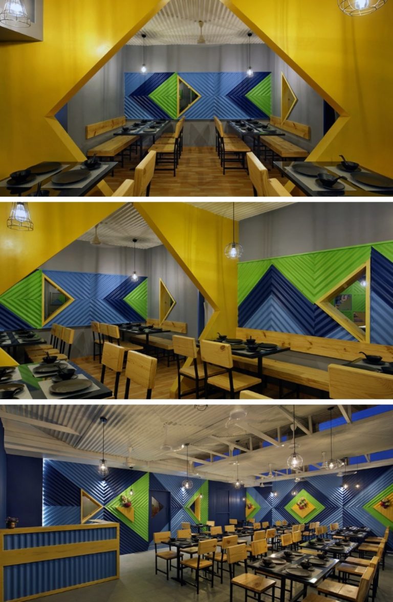 Restaurant Design With Reusable Materials | Manoj Patel Design Studio ...