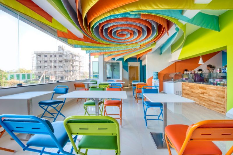 The SWIRL - Interior Design of a Dessert Studio in Trichy ...