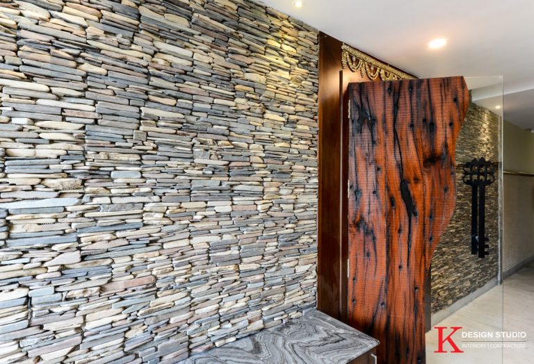 Stone Cladded Modern Apartment Interiors | K Design Studio - The ...