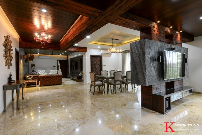 Stone Cladded Modern Apartment Interiors | K Design Studio - The ...