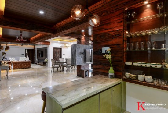 Stone Cladded Modern Apartment Interiors | K Design Studio - The ...