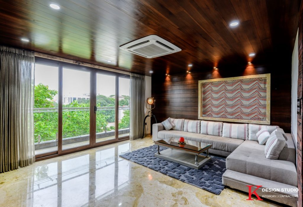 Stone Cladded Modern Apartment Interiors | K Design Studio - The ...