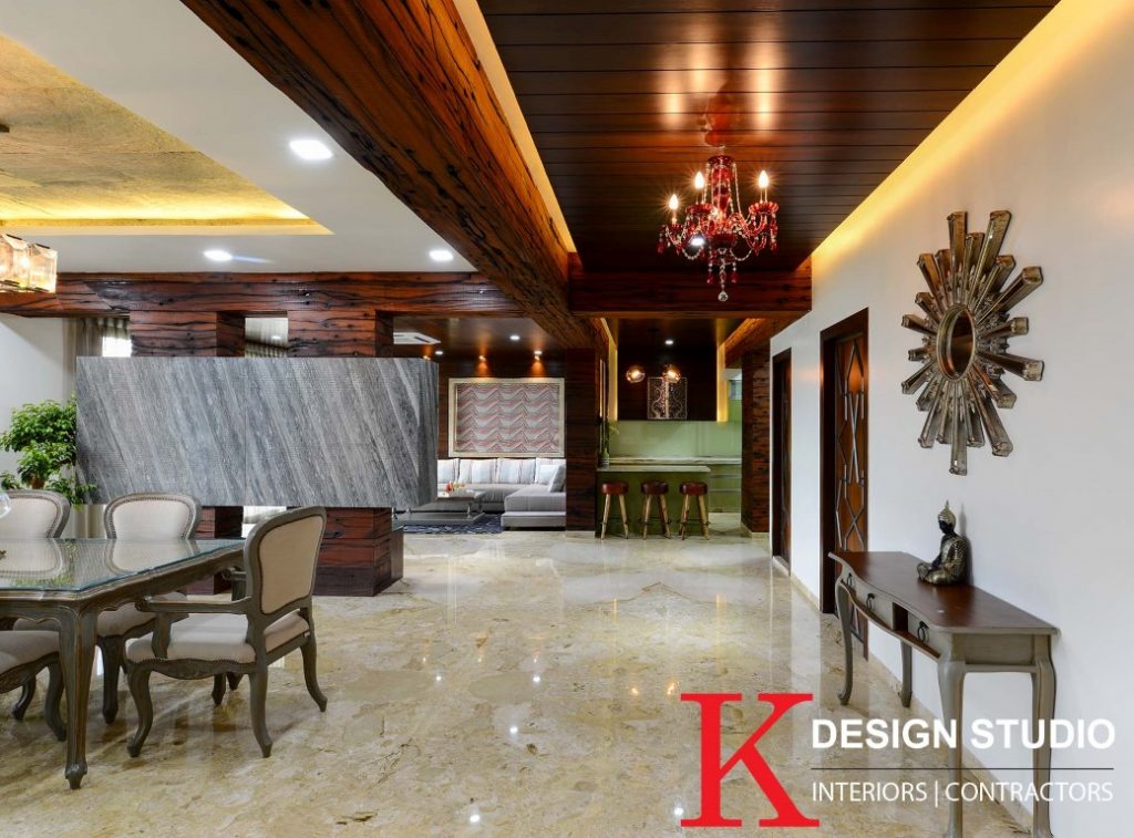 Stone Cladded Modern Apartment Interiors | K Design Studio - The ...