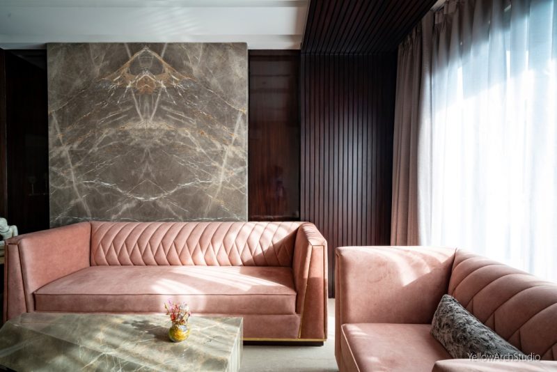 Duplex Interiors Reflects Marble and Granite | Yellow Arch Studio - The Architects Diary