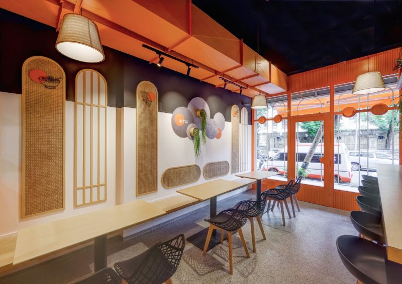 Cafe Design With Whimsical Pop Of Orange | Studio Mestry - The ...