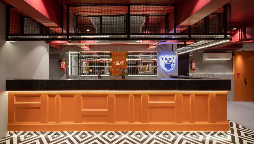 Bar Design With Bold Color Combination | ESI Design Studio - The ...