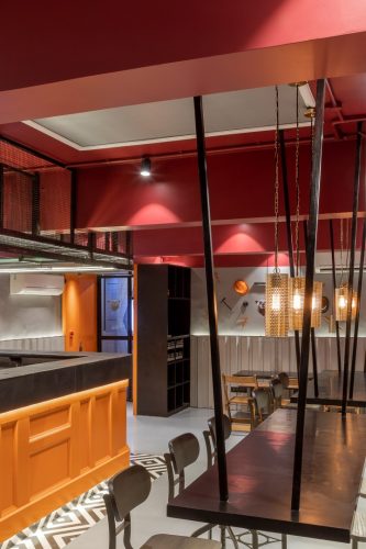 Bar Design With Bold Color Combination | ESI Design Studio - The ...