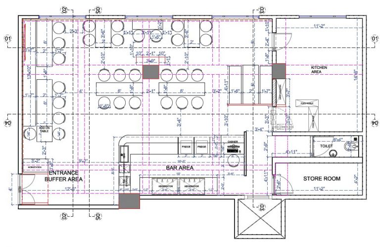 Bar Design With Bold Color Combination | ESI Design Studio - The ...