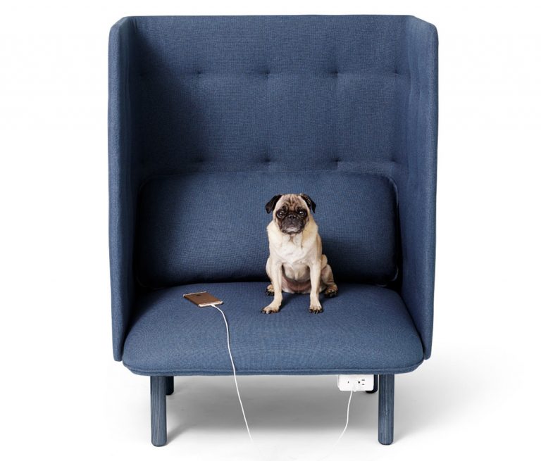 "Quiet Time (QT) Privacy Lounge Chair’" By Poppin. - The Architects Diary