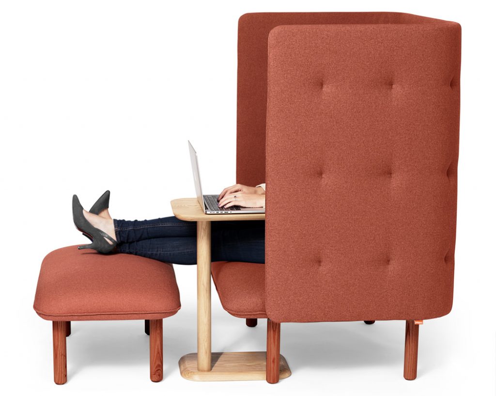 "Quiet Time (QT) Privacy Lounge Chair’" By Poppin. - The Architects Diary