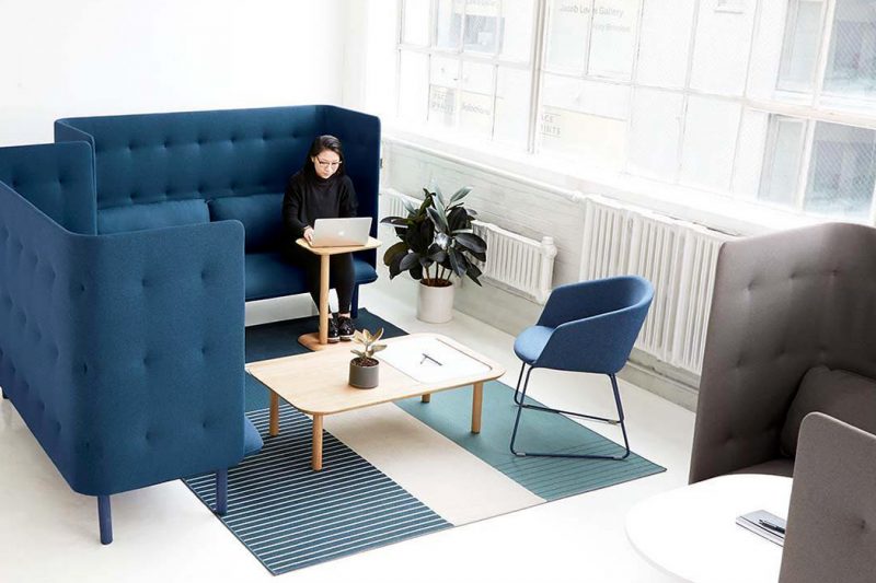 "Quiet Time (QT) Privacy Lounge Chair’" By Poppin. - The Architects Diary