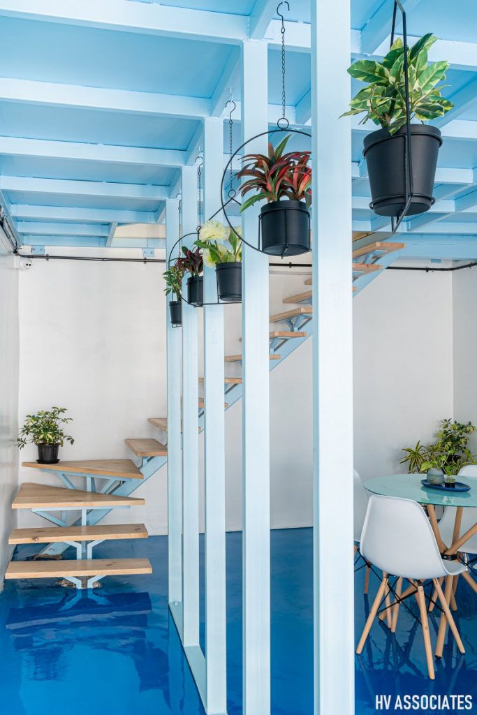 Mood Tinted Blue Office Interior | HV Associates - The Architects Diary