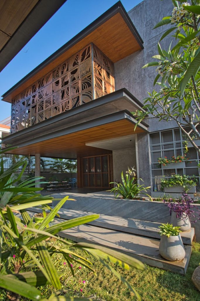 Rustic Exterior and Sleek Finish Interior | webe design lab - The ...