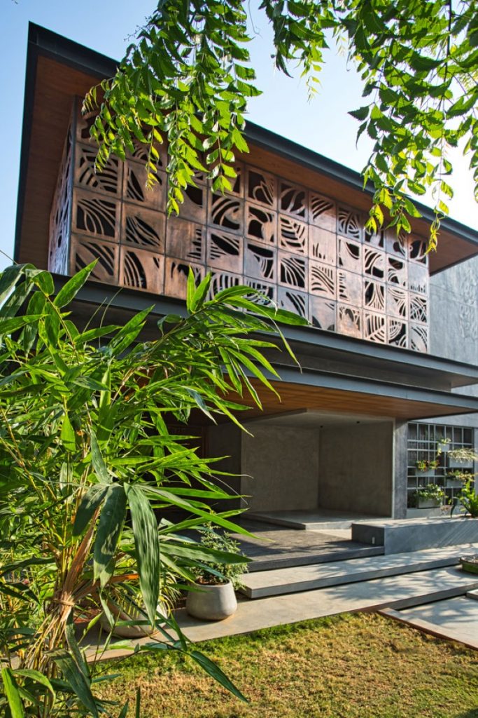 Rustic Exterior and Sleek Finish Interior | webe design lab - The ...