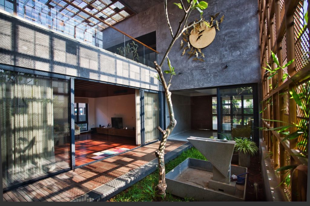 Rustic Exterior and Sleek Finish Interior | webe design lab - The ...