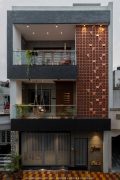 Bungalow Elevation is a Play Of Patterns and Textures | ANTARIKSH ...
