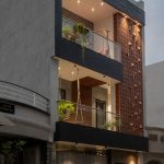 Bungalow Elevation is a Play Of Patterns and Textures | ANTARIKSH ...