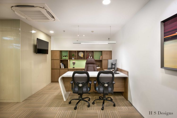 Office Spaces Creating Linear And Clustered Formation | H S Designs ...