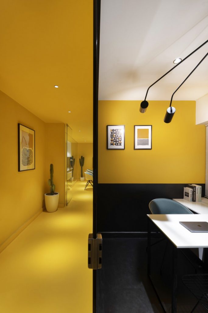 Hellow Yellow -Workspace Interior | Humming Tree - The Architects Diary