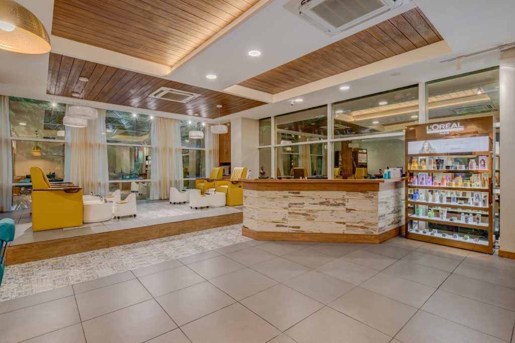 The Teal Blue Salon With Mediterranean Approach | Ketaki Poonawala ...