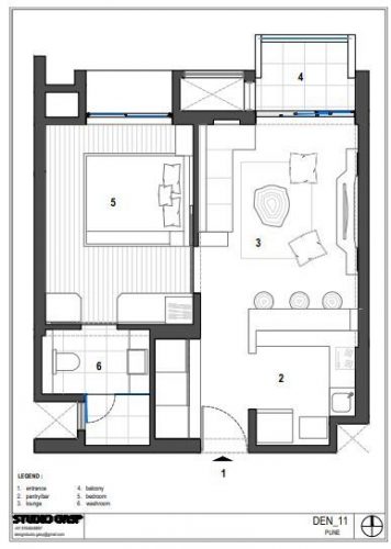 Studio Apartment Interior Adding A Sense Of Sophistication | Studio ...