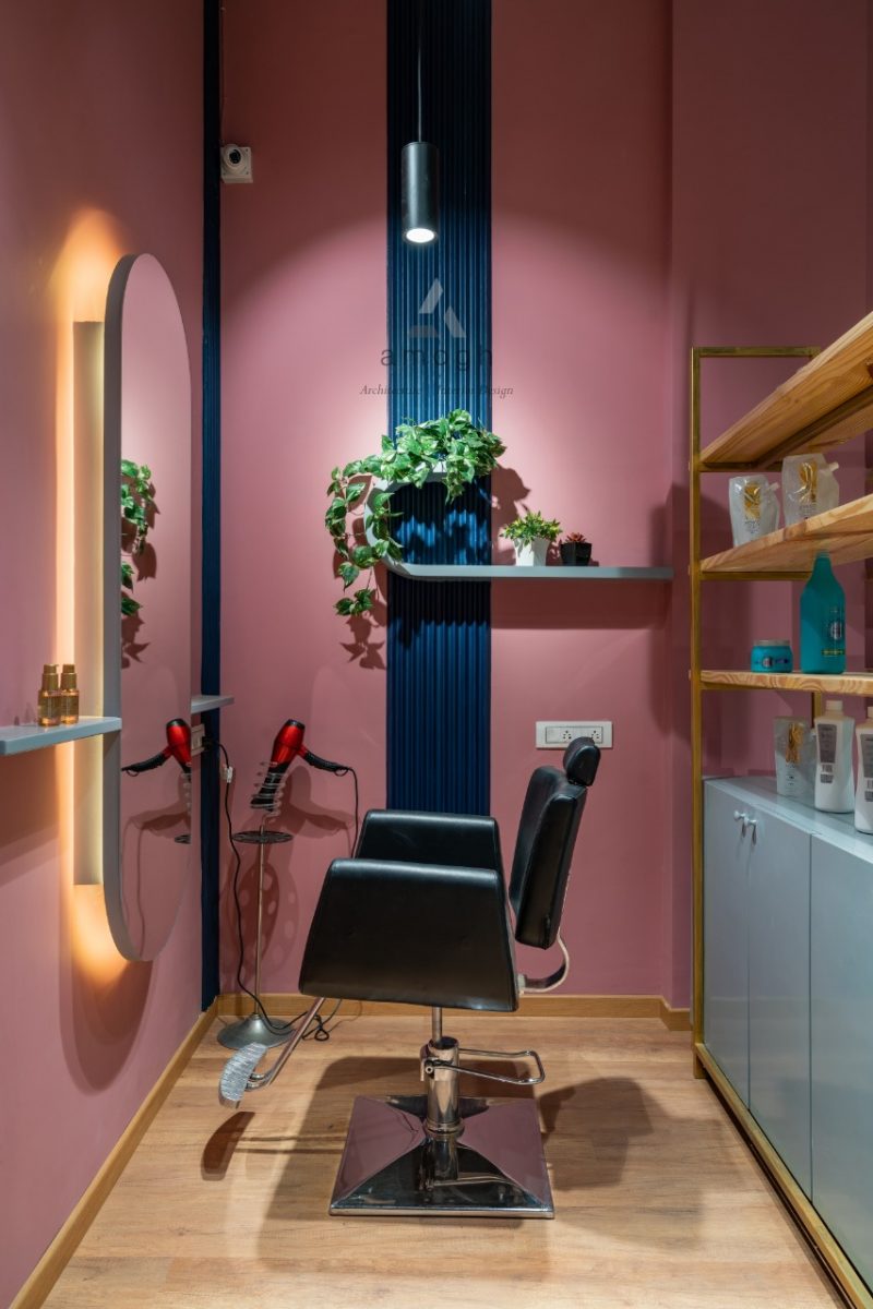 French Style Salon Interior | Amogh Designs - The Architects Diary