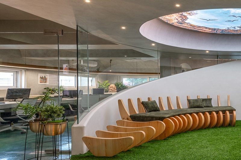 Unconventional And Dynamic Office Space Design | Chitte Architects ...