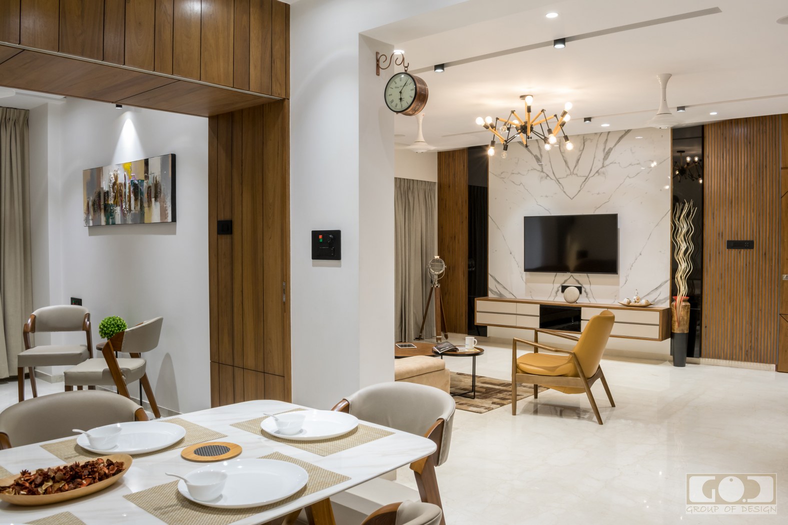 An Apartment Interior With Contemporary And Minimalist Functions ...