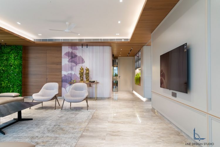 Modernity with Elegance - 2150 Sqft Residence Interiors | Line Design ...