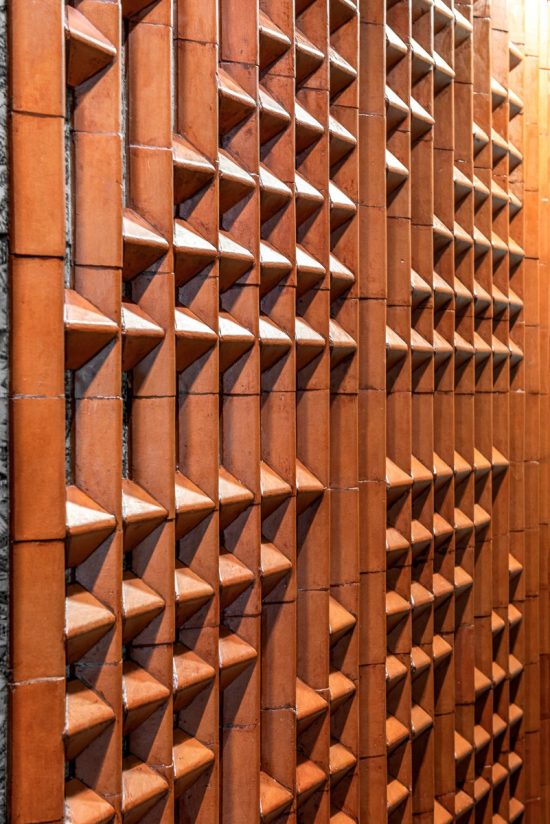 A Corporate Office Space Inspired By Clay Tile Forms | Manoj Patel ...