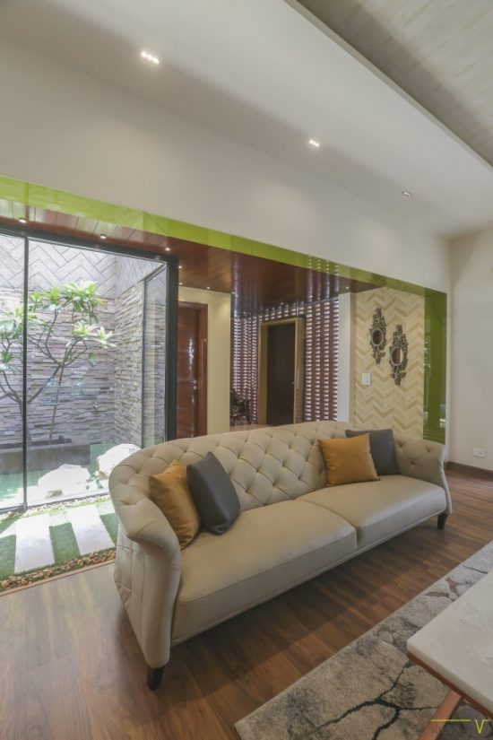 Facade With Staggered Rectangular Volumes That Greets With Warmth And ...