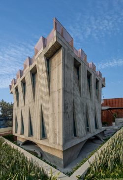 The Concrete Facades Of This Office is An Amalgamation Of Tilted ...