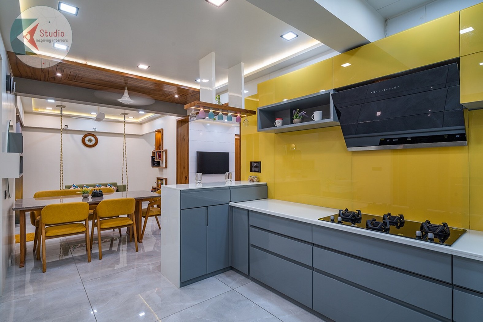 Apartment Interiors Wrapped In Soothing pastels | K Studio Design ...