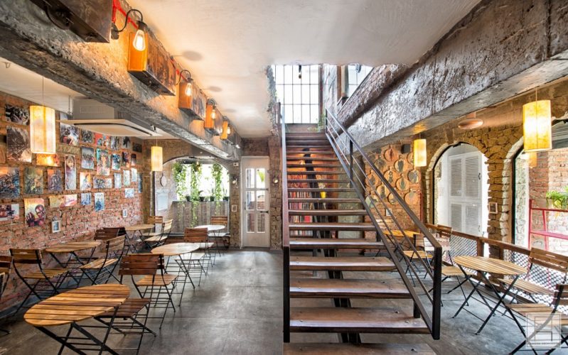 Unconventional Cafe Interior Adding Rustic Flavor To Space | Praveen ...