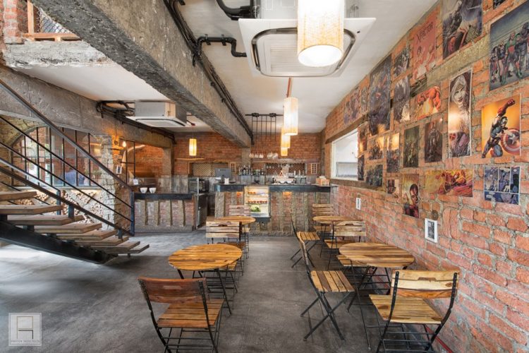 Unconventional Cafe Interior Adding Rustic Flavor To Space | Praveen ...