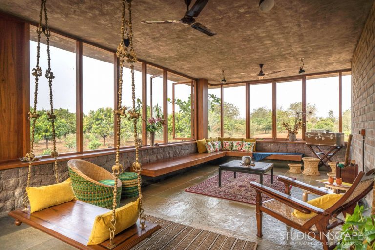 Earthy Farmhouse Design Weaved Around A Traditional Courtyard | Studio ...