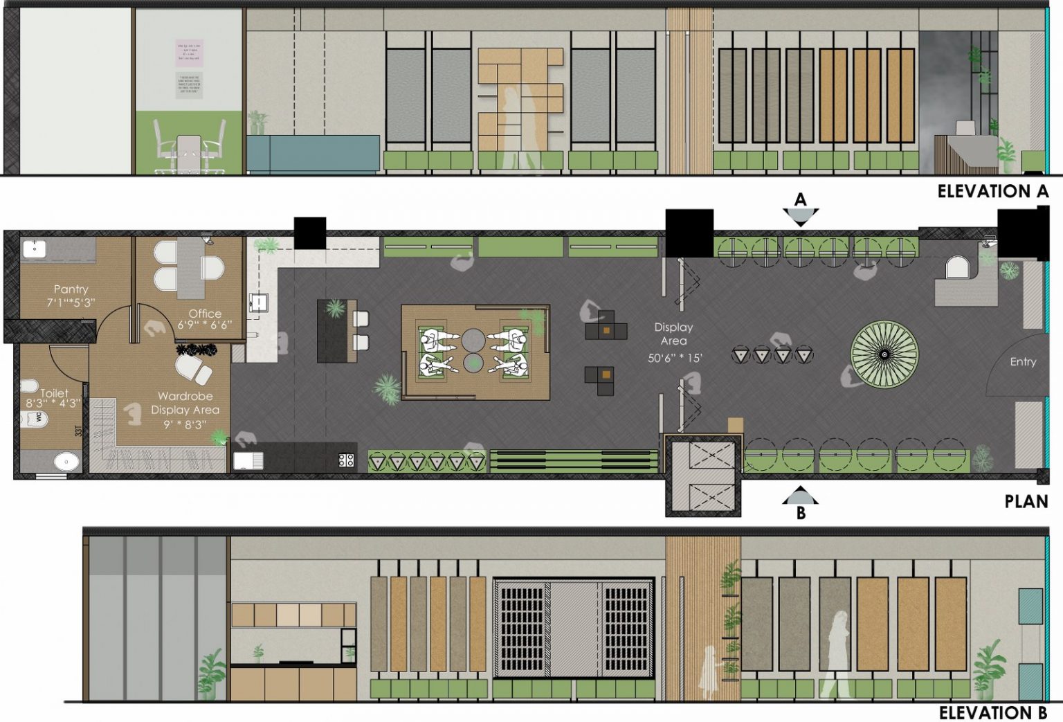 Hardware Store Interior Drew The Concept Of Raw And Contrasted Elements ...