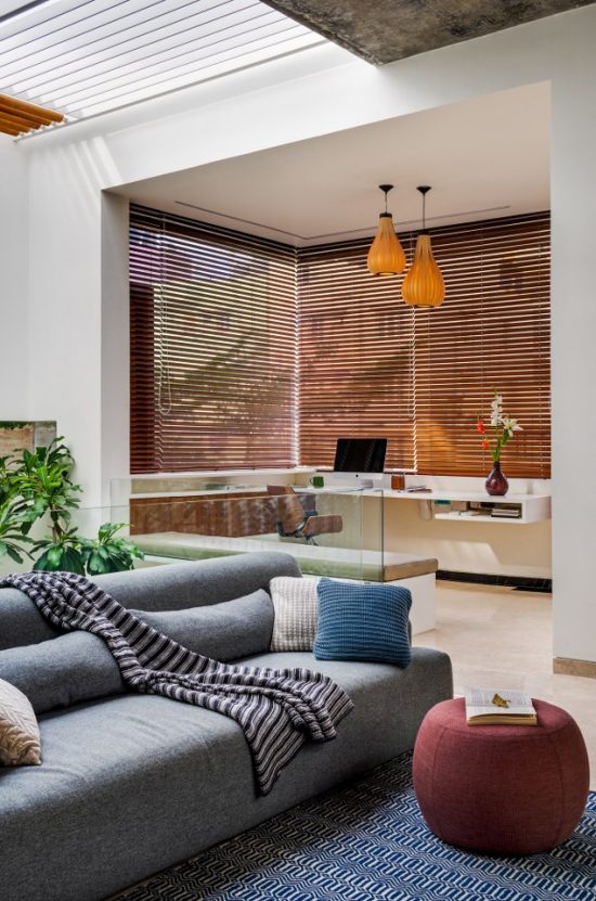 The Bungalow Has Striking Inclined Wall Which Adds Dynamism | Crest ...