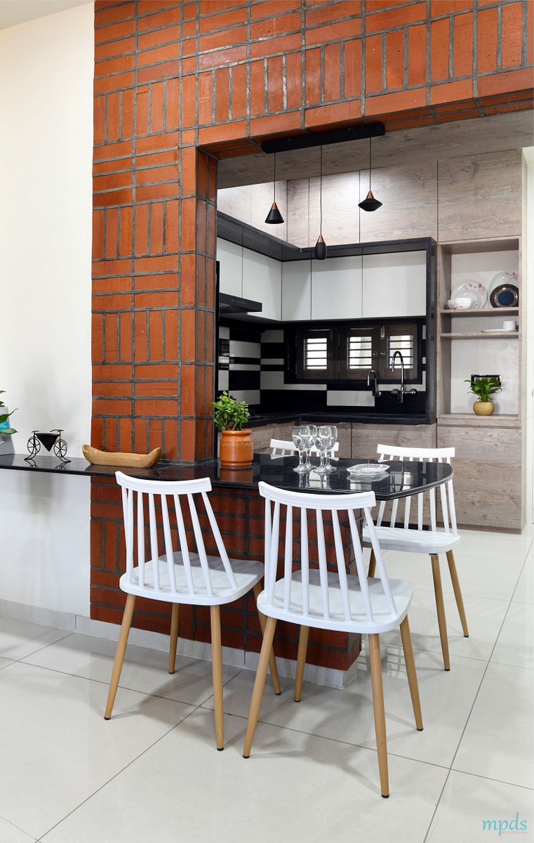 Clay sculpture and Brick pattern set the scene For This Apartment ...