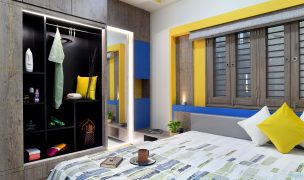 Clay sculpture and Brick pattern set the scene For This Apartment ...