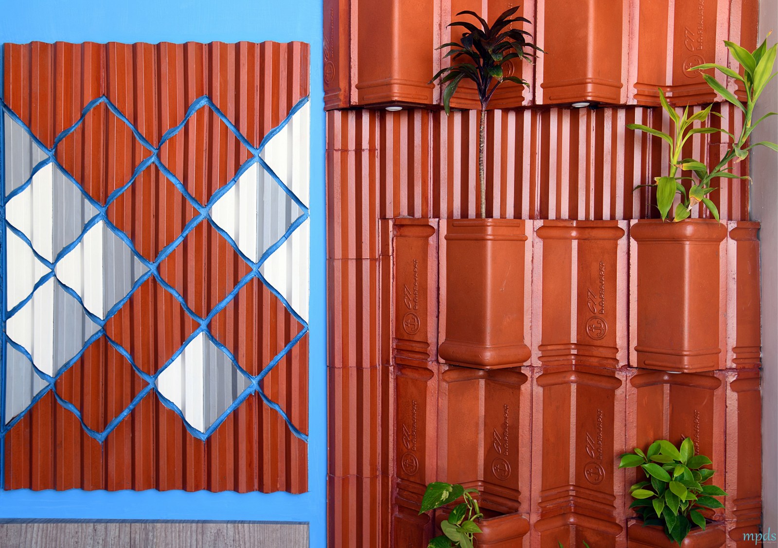 Clay sculpture and Brick pattern set the scene For This Apartment ...